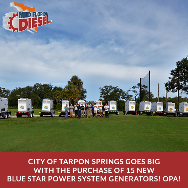 City Of Tarpon Springs Goes Big With The Purchase Of 15 New Blue Star ...